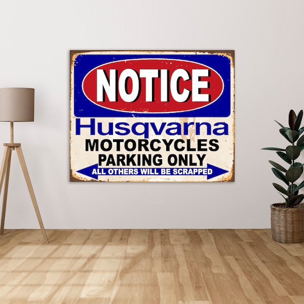 Motorcycle Parking Only Sign - Etsy