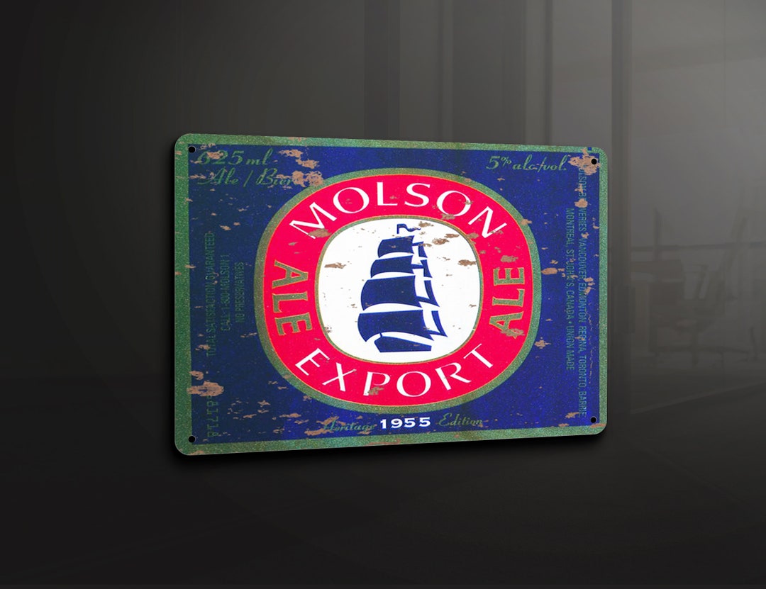 Molson Canada Beer Drink - Metal Sign Metal Plaque Wall Art Decor ...