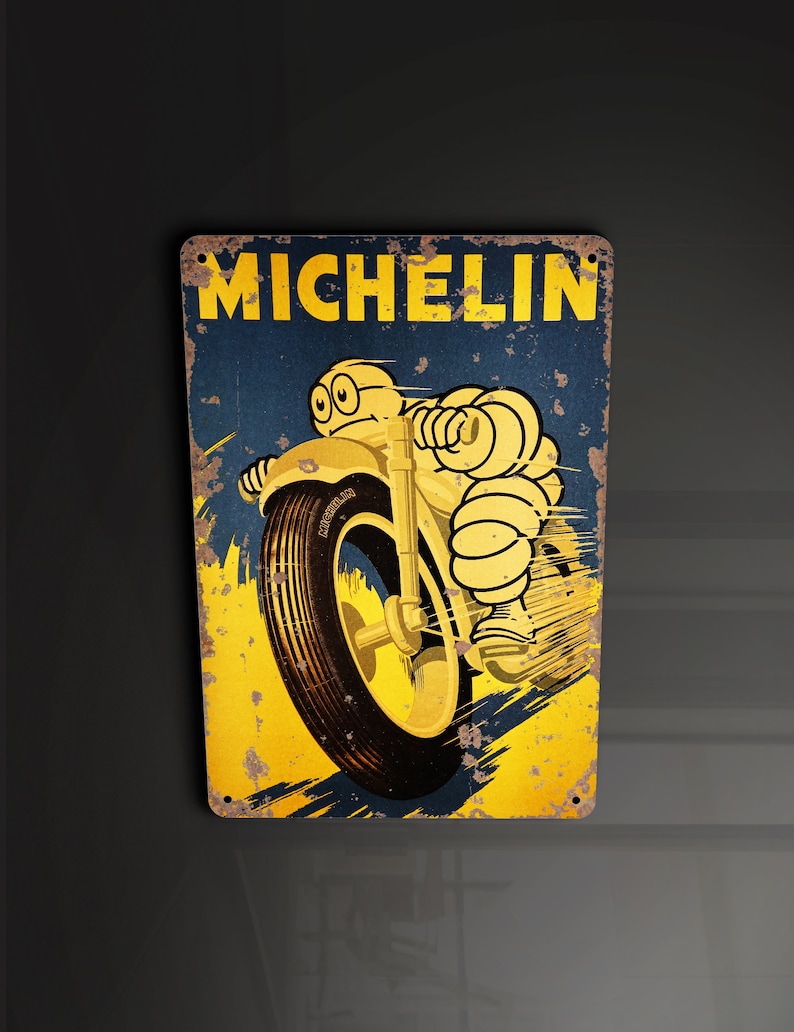 Michelin Tyres - Metal Sign Metal Plaque Wall Art Decor Signage - Etsy