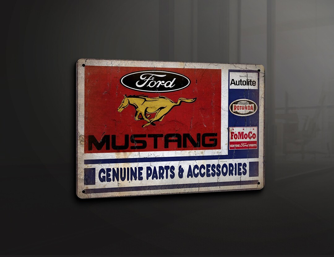 Ford Mustang - Metal Sign Metal Plaque Wall Art Decor Signage - Etsy