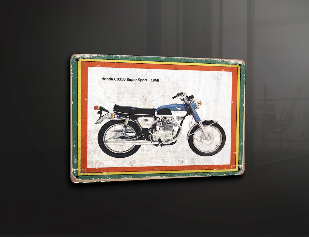 Honda CB350 Super Sport 1968 Garage Man Cave Bike Motorcycle Home ...