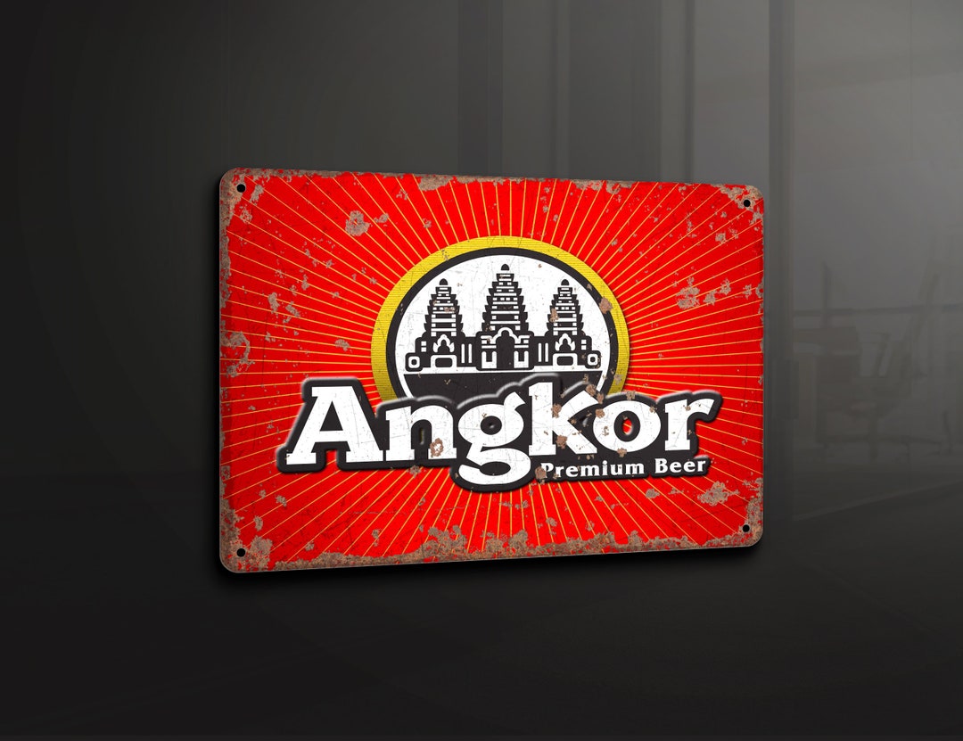 Angkor Premium Beer Beer Bar - Metal Sign Metal Plaque Wall Art Decor ...