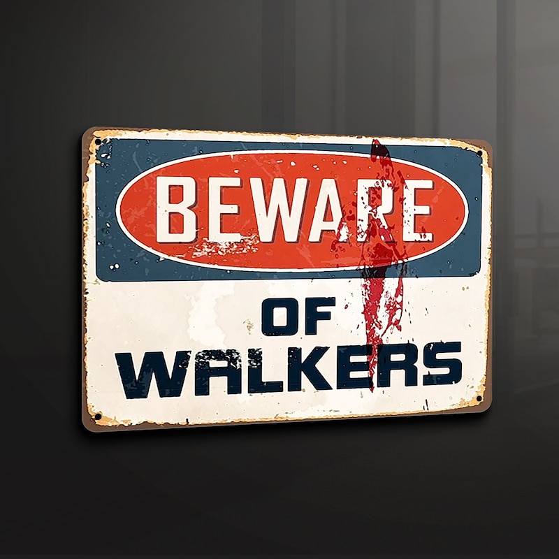 Beware of Zombie Sign - Etsy UK