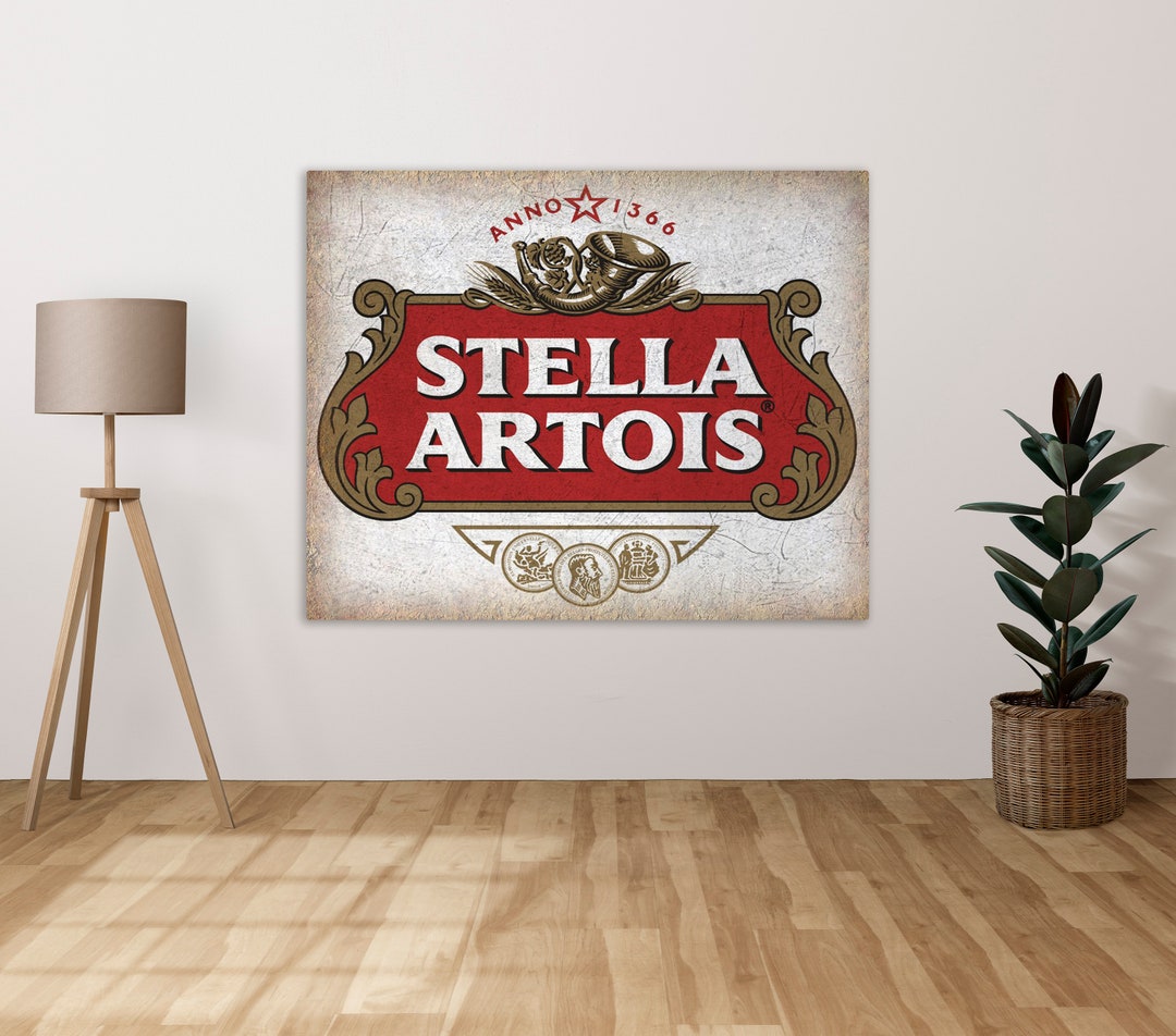 Stella Artois Lager - Metal Sign Metal Plaque Wall Art Decor Signage - Etsy
