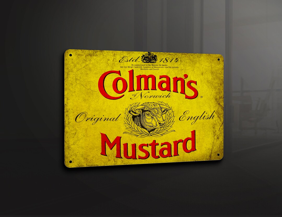 Colman's Mustard - Metal Sign Metal Plaque Wall Art Decor Signage - Etsy