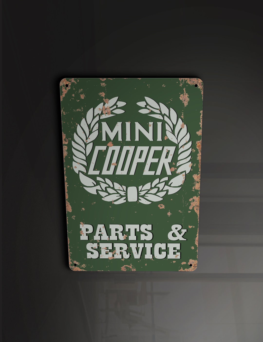 Mini Cooper Services and Parts Car Automotive - Metal Sign Metal Plaque ...