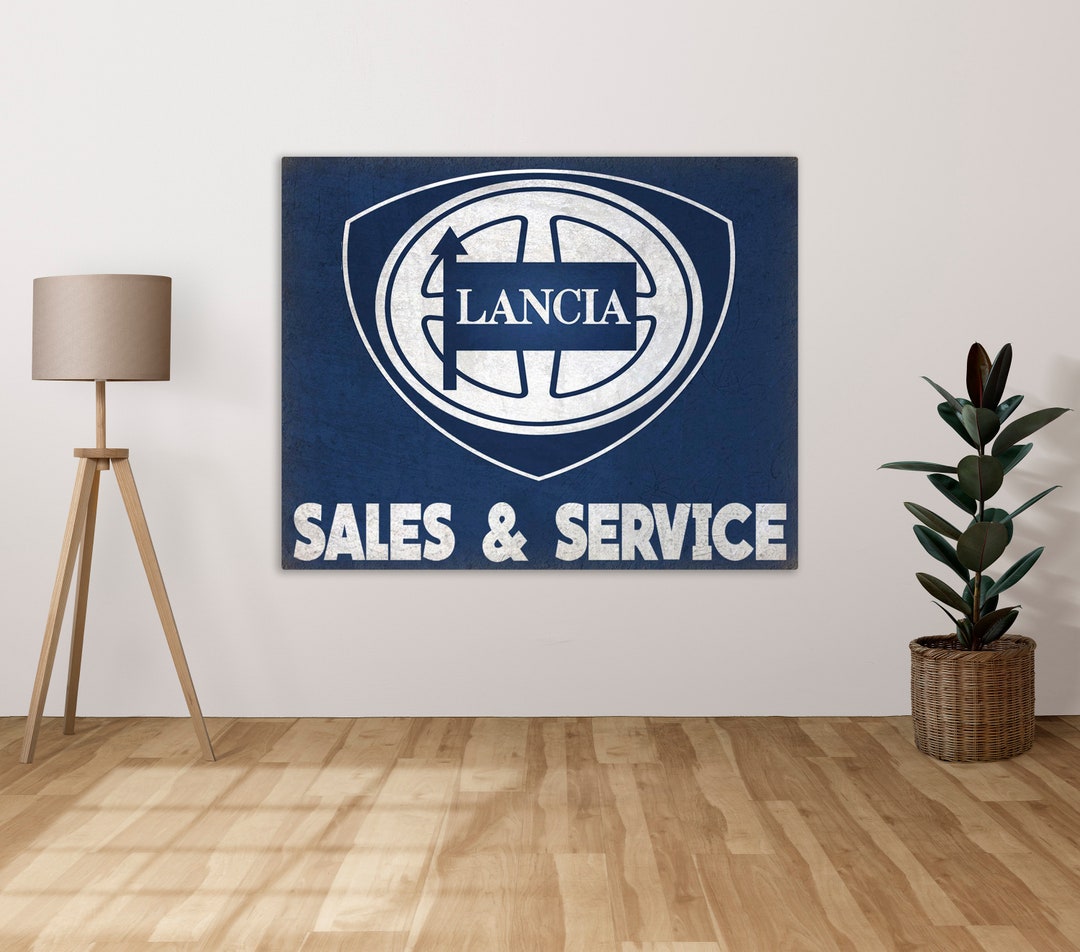 Lacia Sales and Service Automobile - Metal Sign Metal Plaque Wall Art ...