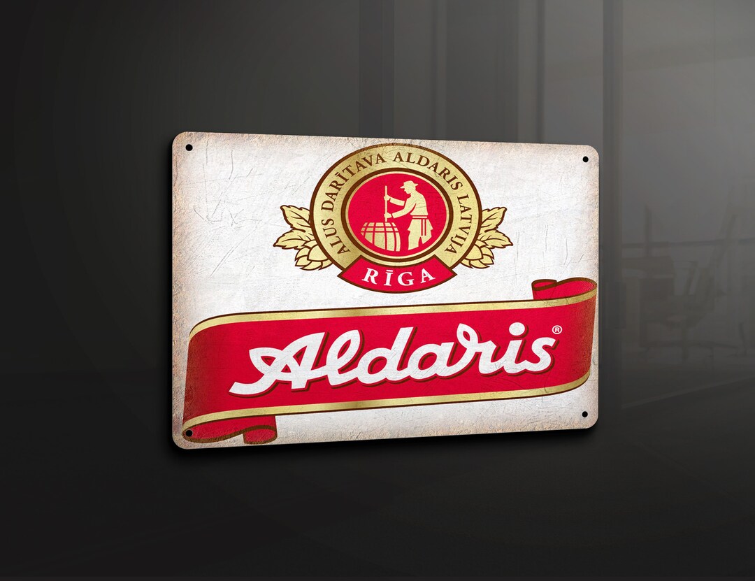 Aldaris Latvian Pub Beer Bar - Metal Sign Metal Plaque Wall Art Decor ...