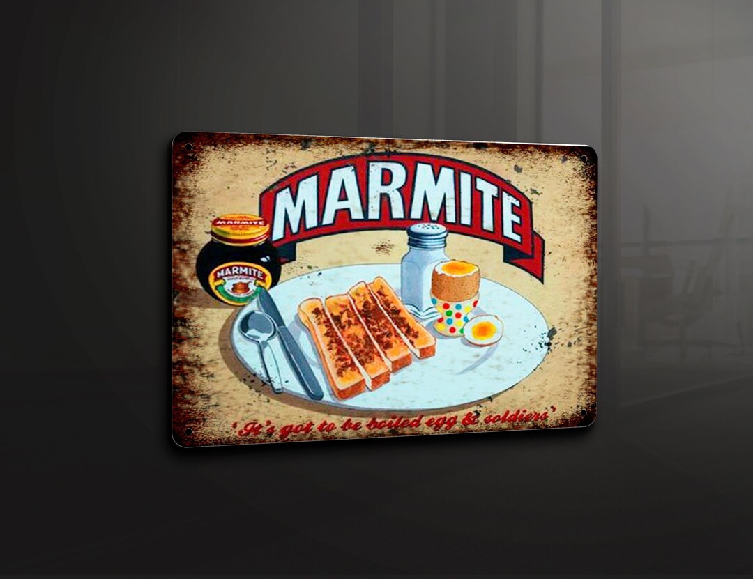 Marmite Breakfast Food - Metal Sign Metal Plaque Wall Art Decor Signage ...