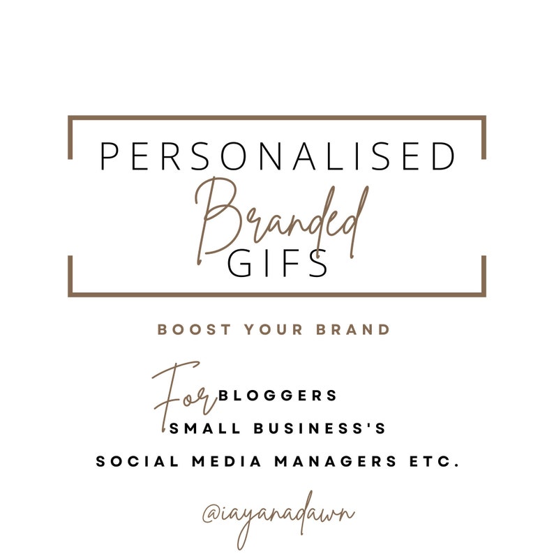 PERSONALISED BRANDED Gifs for Social Media | Etsy