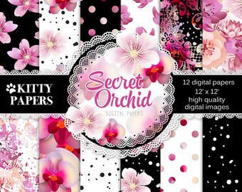 Pink Digital Paper - Etsy