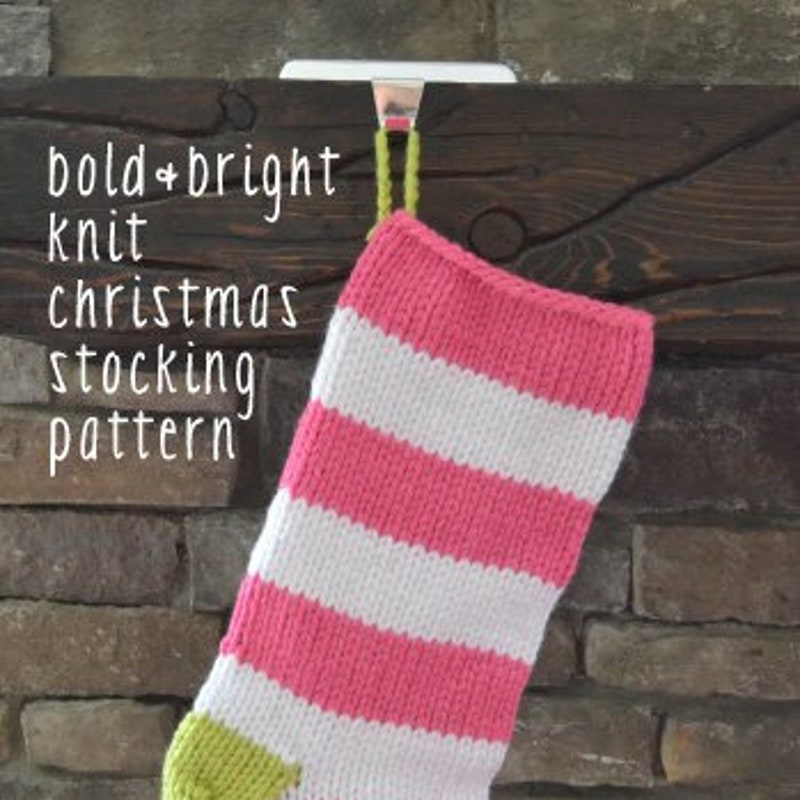 Knit Christmas Stocking Pattern - Etsy