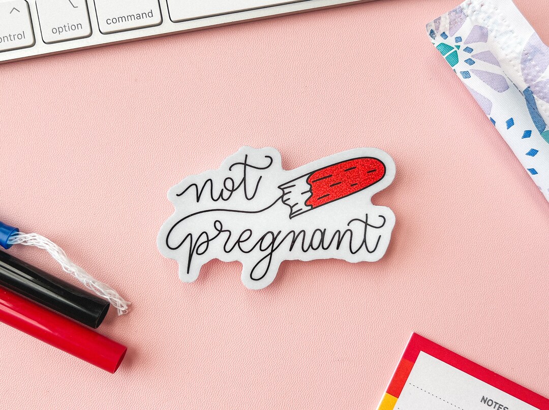 Not Pregnant Tampon Feminist Sticker Secret Menstruation Times - Etsy