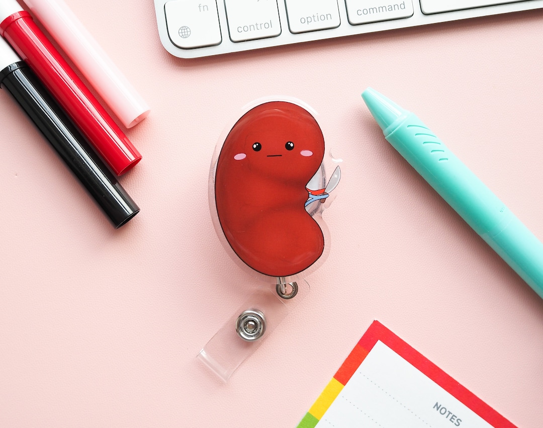 Kidney Badge Reel Cute Anatomy | Anatomically Correct Kawaii Kidney ...