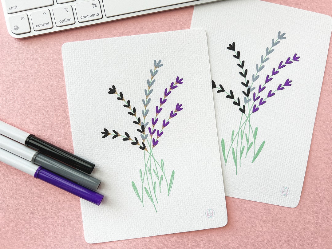 Asexual Pride Floral Art Print: Subtle Ace Flower Design - Etsy