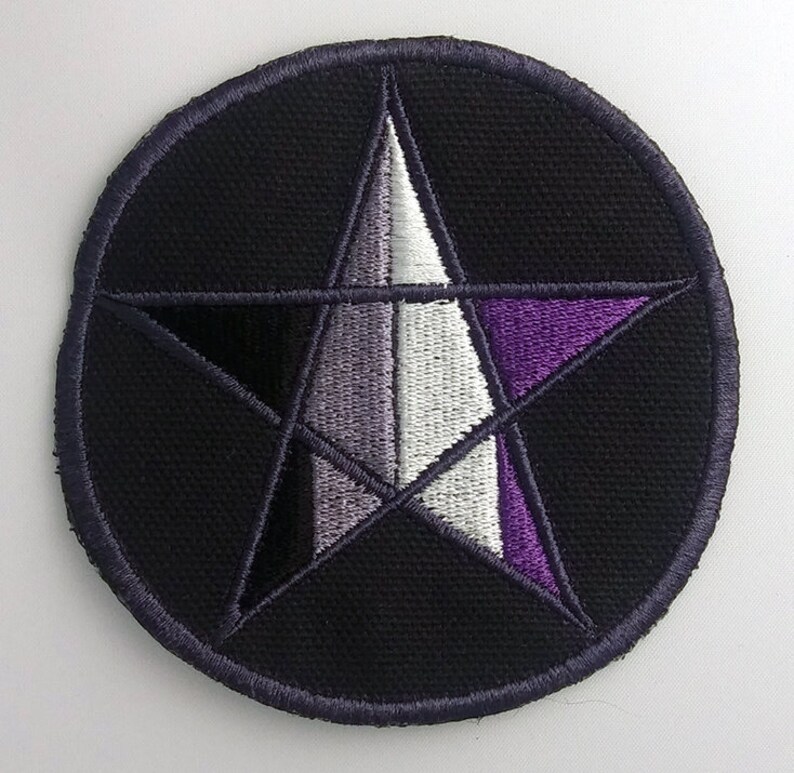Asexual Ace Pride Pentacle Sew on Embroidered Patch - Etsy