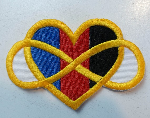 Polyamory Infinity Heart Pride Flag Sew on Embroidered Patch - Etsy