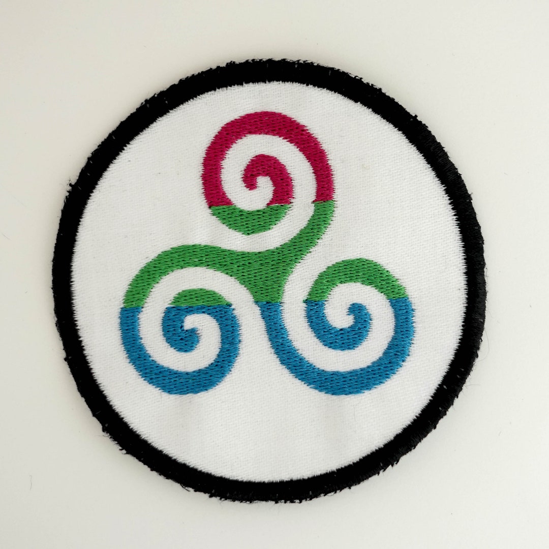 Poly Polysexual Pride Triskele Flag Sew on Embroidered Patch - Etsy