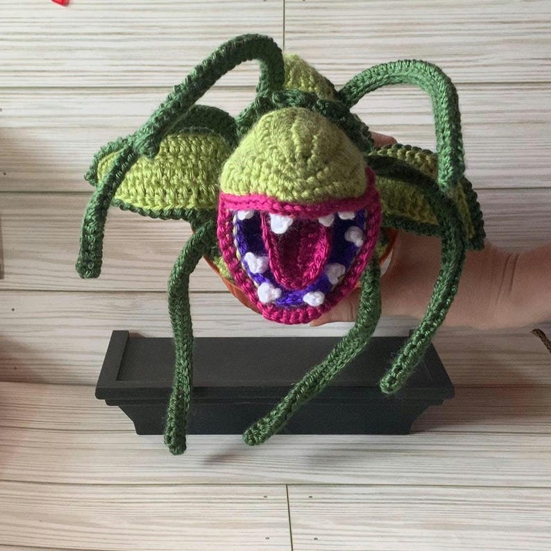 Handmade Crochet Audrey II – Little Shop of Horrors-inspired Plant ...