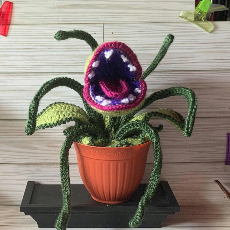 Handmade Crochet Audrey II – Little Shop of Horrors-inspired Plant ...