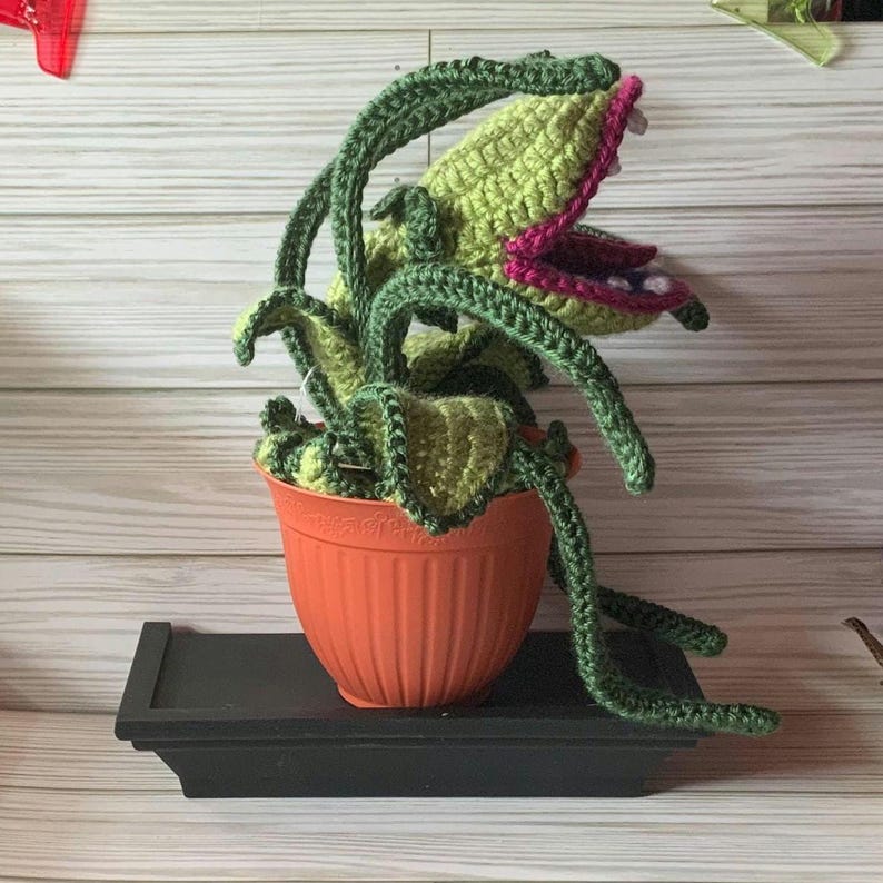 Handmade Crochet Audrey II – Little Shop of Horrors-inspired Plant ...