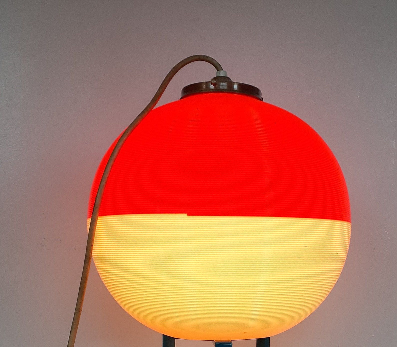Rotaflex Pendant Lights. RARE Mid-century Lighting. Heifitz Pendant ...