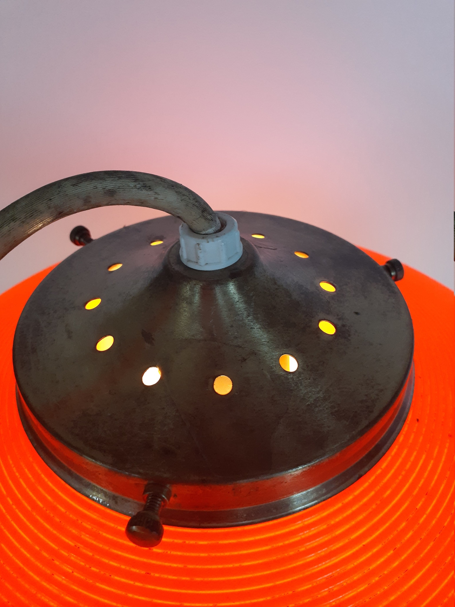 Rotaflex Pendant Lights. RARE Mid-century Lighting. Heifitz Pendant ...