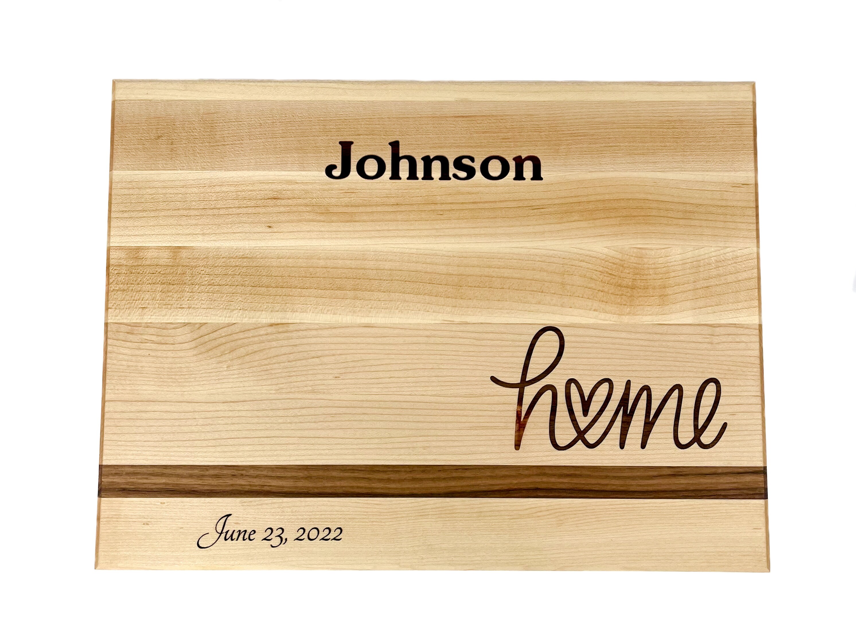 Custom Wood Inlay Cutting Board - Etsy