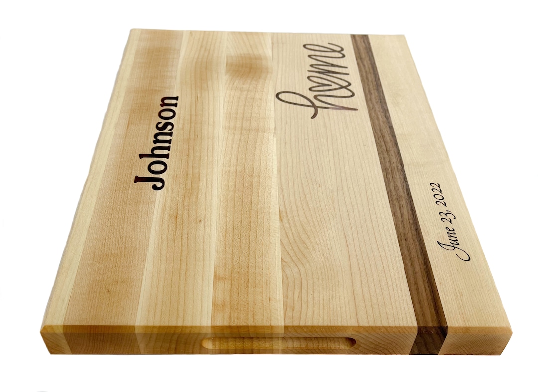 Custom Wood Inlay Cutting Board - Etsy