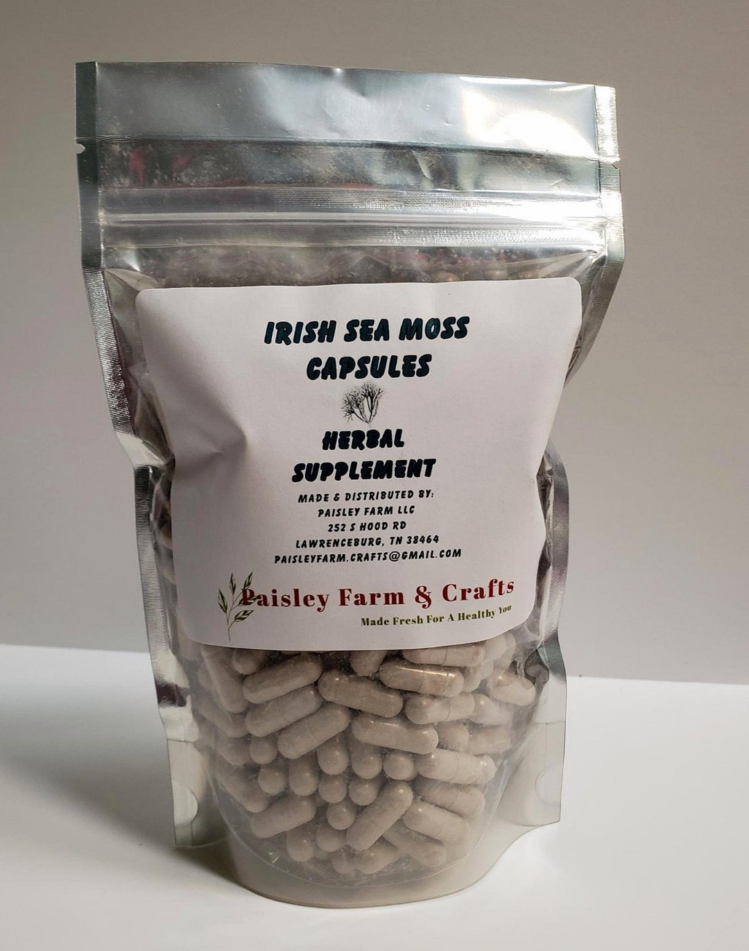Irish Sea Moss Powder Capsules 300 Pack - Made Fresh on Demand! - Etsy