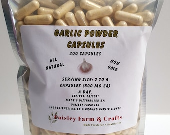 Rosemary Capsules 300 Pk Made Fresh on Demand | Etsy