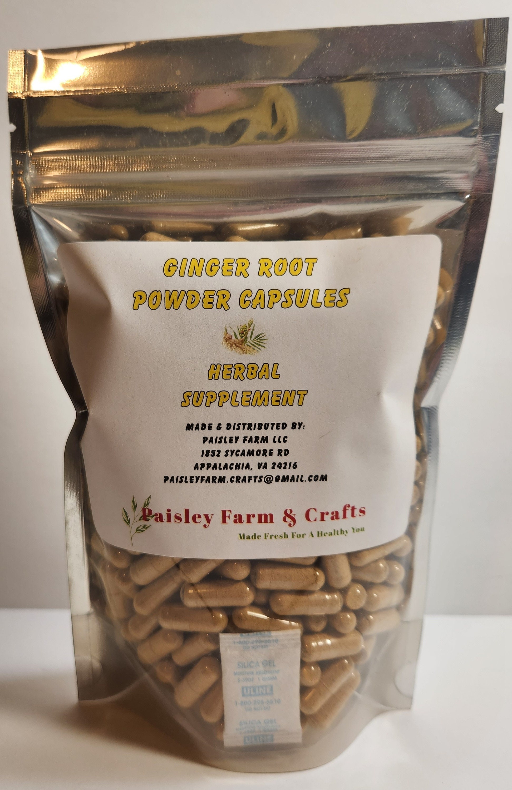 Ground Ginger Root Capsules - ALL NATURAL! - Etsy