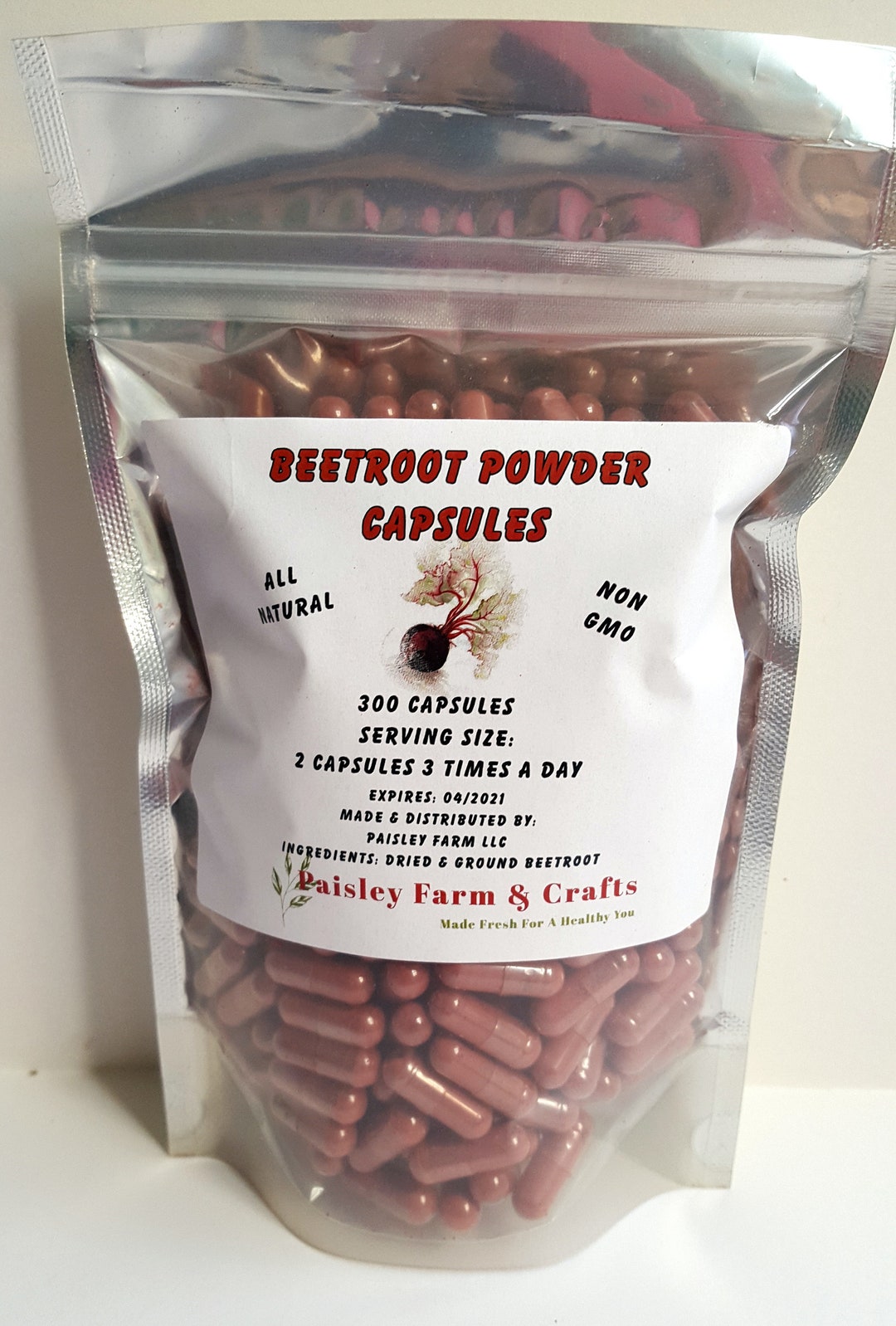 Beetroot Powder Capsules Made Fresh on Demand - Etsy