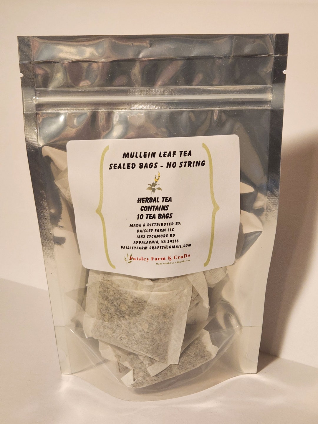 Mullein Leaf Tea Bags - All Natural Wildcrafted - Etsy