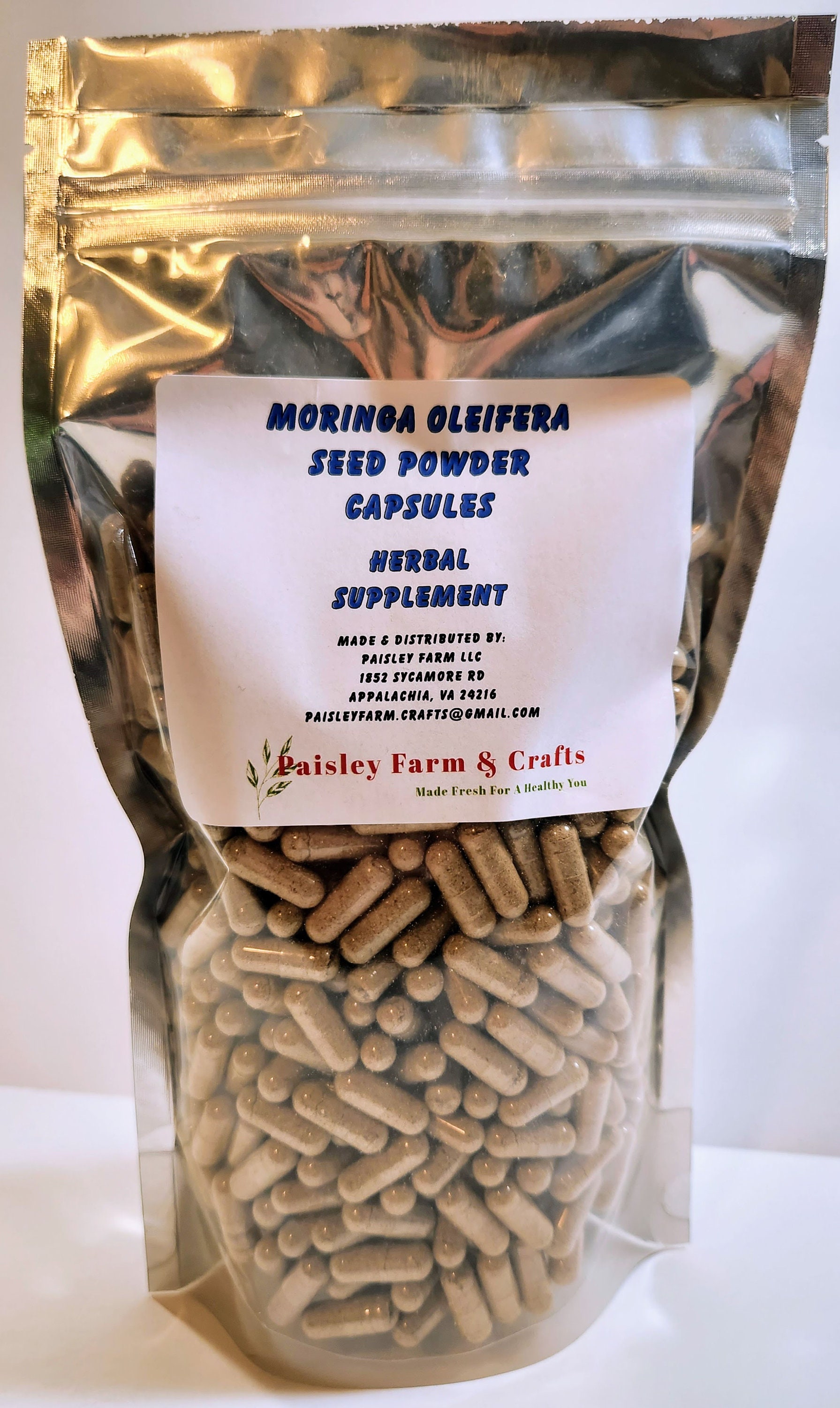 Moringa Seed Powder Capsules - Non GMO - Made Fresh on Demand! - Etsy