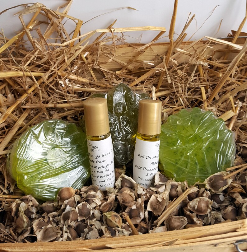 Moringa Soap & Pure Cold-pressed Moringa Oil Roll-on Paisley - Etsy