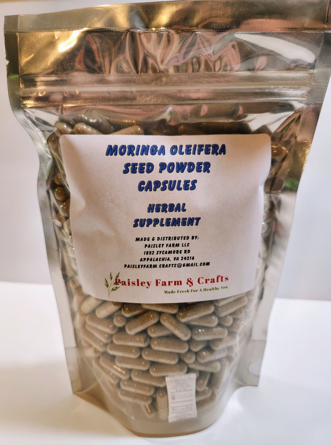 Moringa Seed Powder Capsules - Non GMO - Made Fresh on Demand! - Etsy