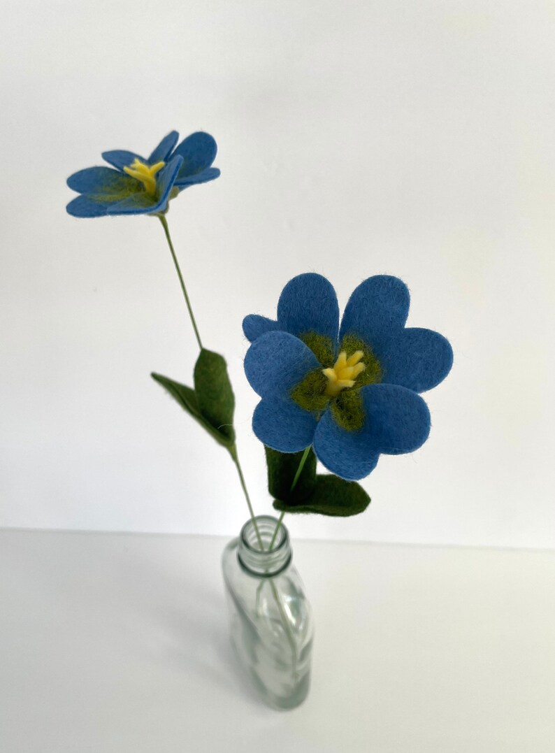 February Birthday Felt Primrose Primula Faux Flower Floral | Etsy