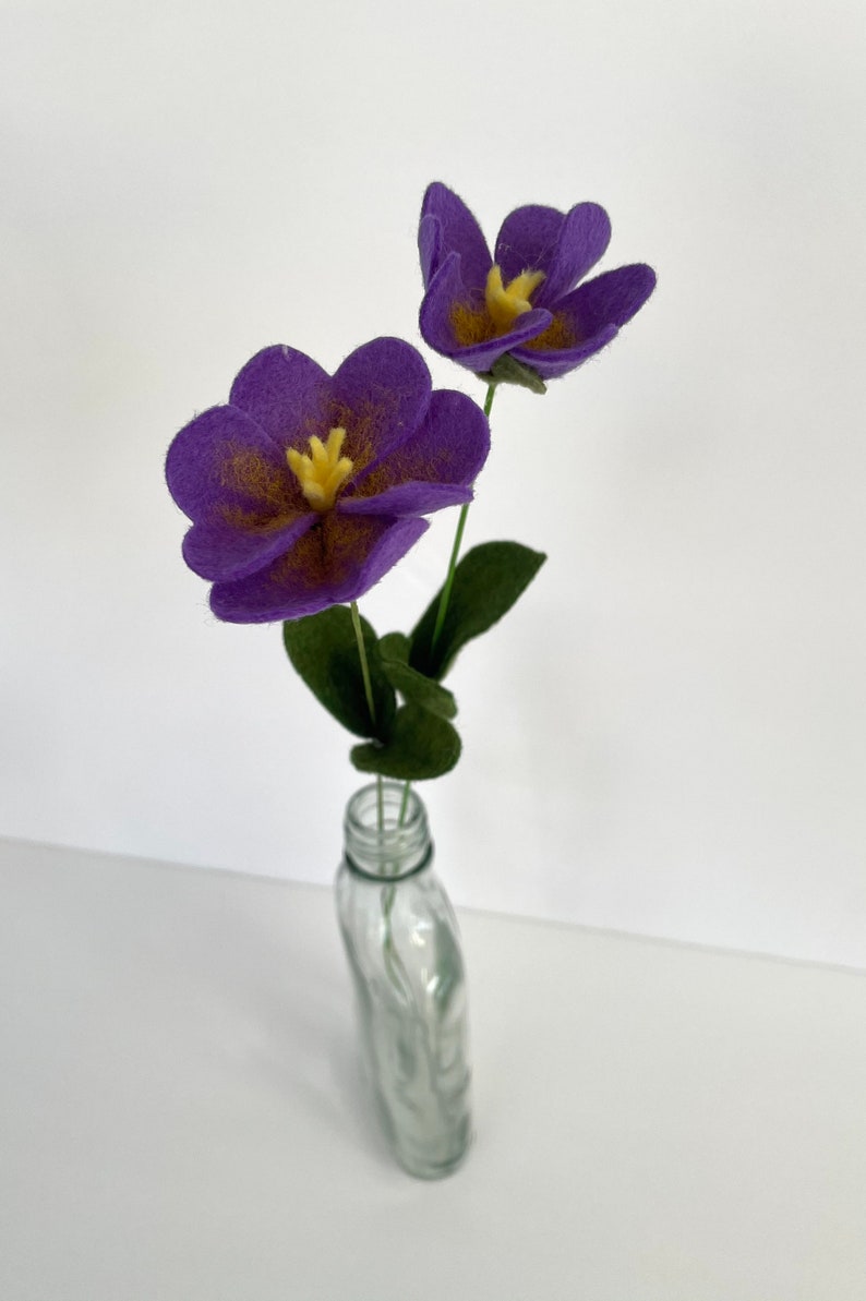 February Birthday Felt Primrose Primula Faux Flower Floral | Etsy