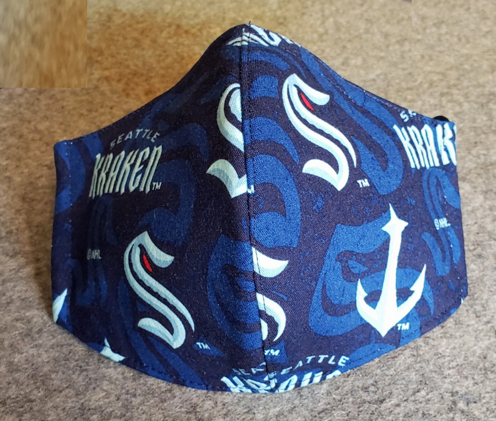 Kraken 3 Layer Fitted Face Mask Washable FREE SHIPPING - Etsy