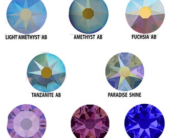 SWAROVSKI Crystals VOLCANO BLUE Rhinestones Gems Stones Flat - Etsy