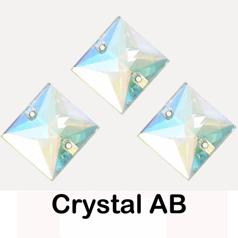 22 Mm Square Sew-on JEWELS Ariticle 3240 1 Piece | Etsy