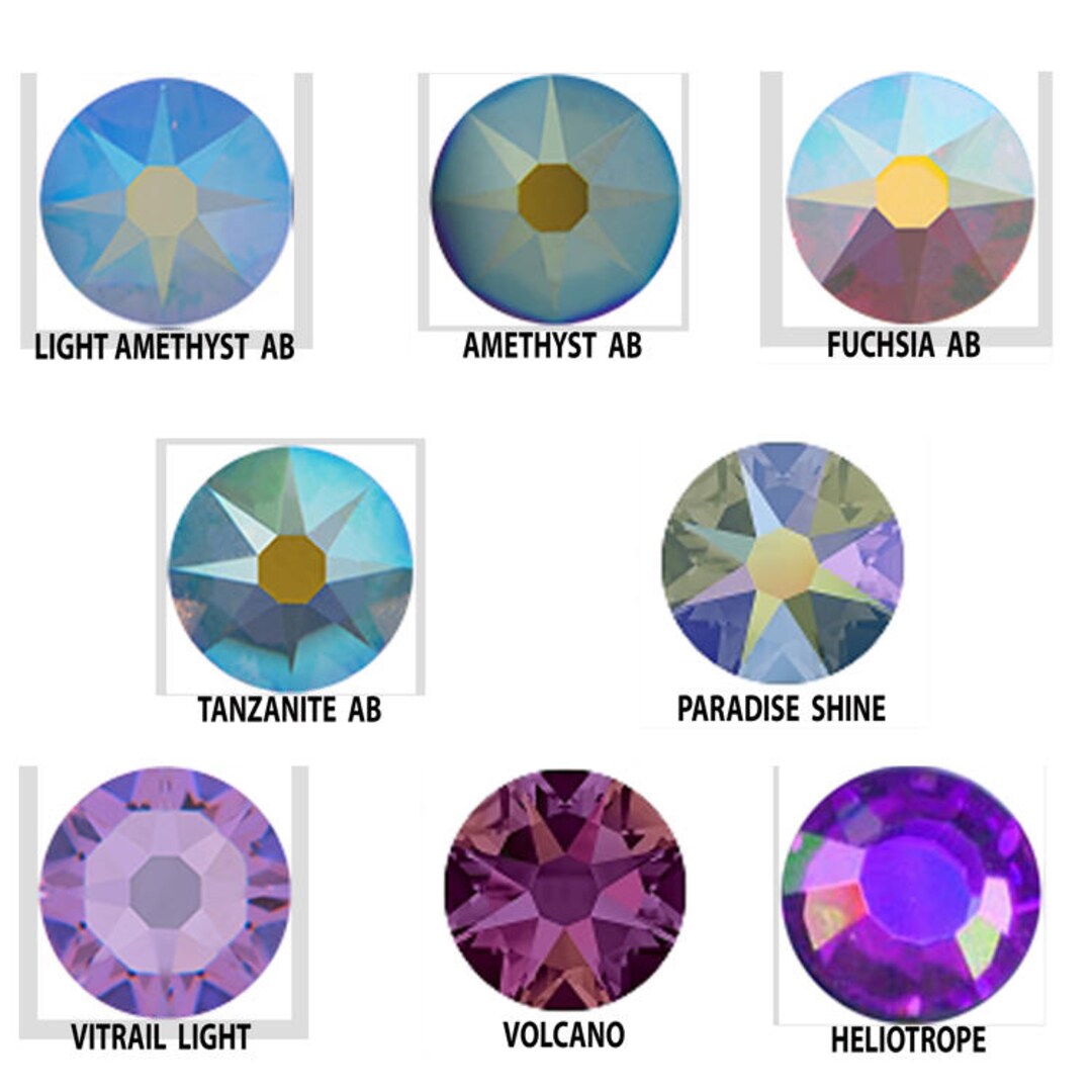 9ss Flatbacks AB and Special Effect Colors, 1 Gross (144 Pieces ...