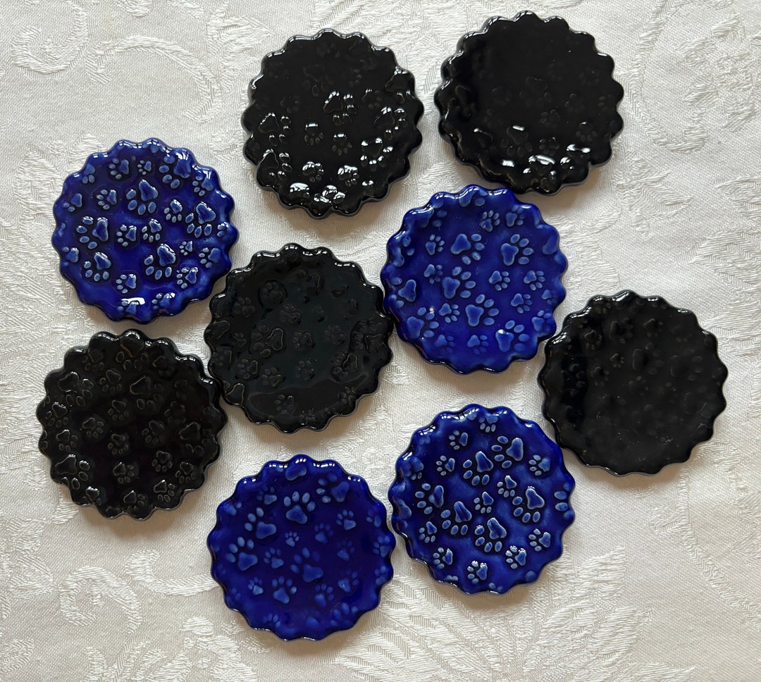 Dog Paw Dish Ceramic Chopstick Rest Teabag Holder Spoon Rest Handmade ...