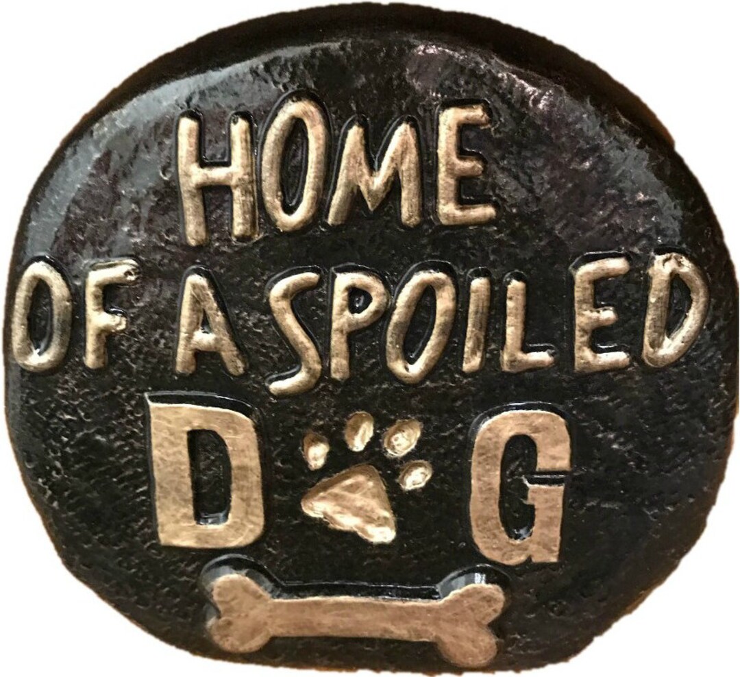 SPOILED DOG MOLD Concrete Mold Abs Plastic Garden Rock - Etsy