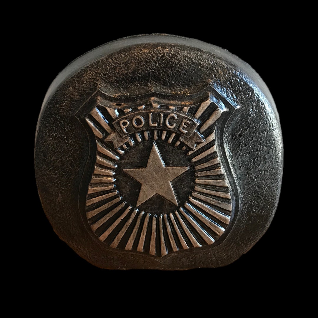 POLICE MOLD, Concrete Mold, Abs Plastic, Garden Rock Art, Garden Rock ...
