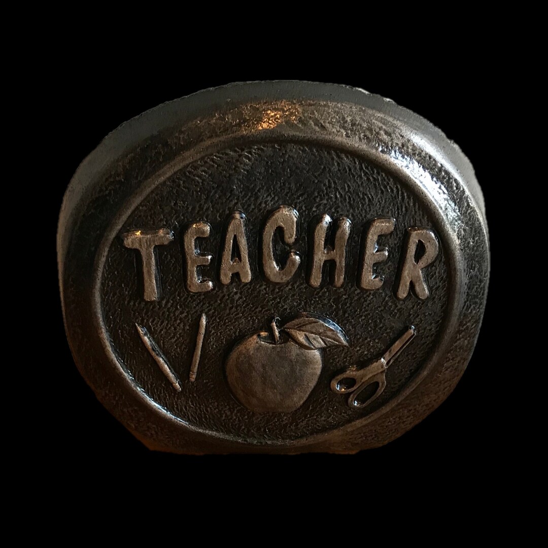 TEACHER MOLD, Concrete Mold, Abs Plastic, Garden Rock Art, Garden Rock ...