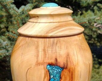 Turquoise Cremation Urn - Etsy