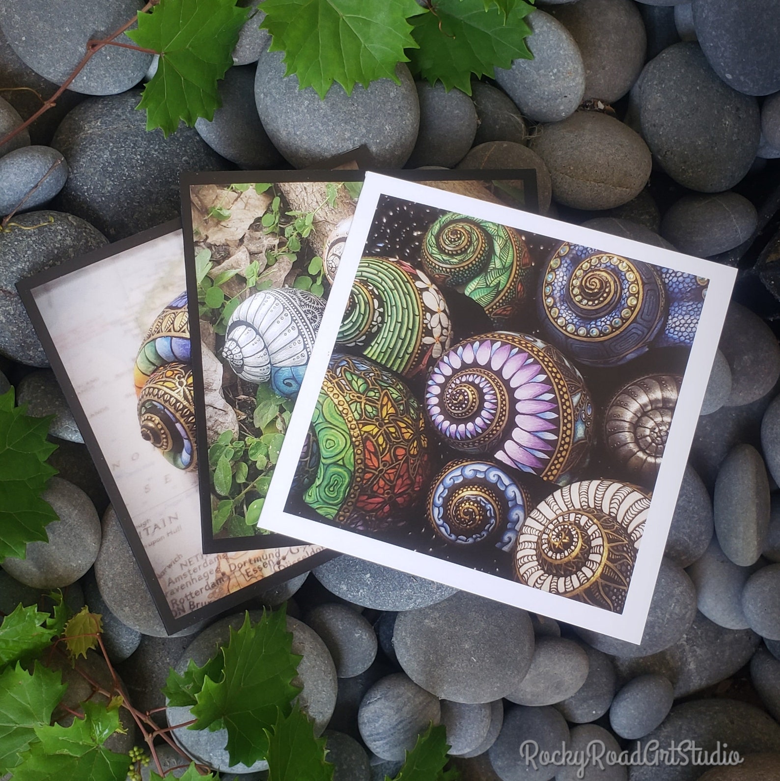 6 Folding Greeting Card Frameable Blank Square Notecard Prints - Etsy