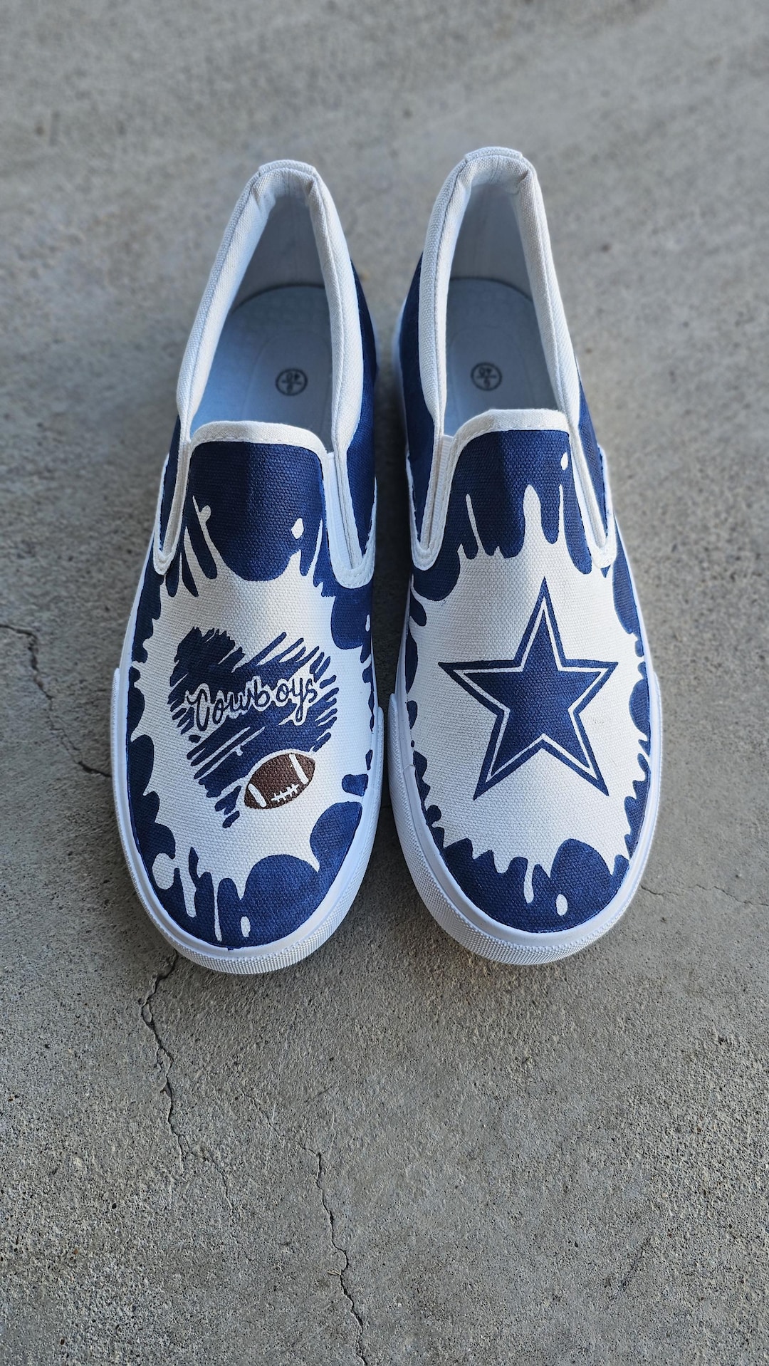 Custom Hand-painted Pro Football Team Shoes | Splash Design With Team ...